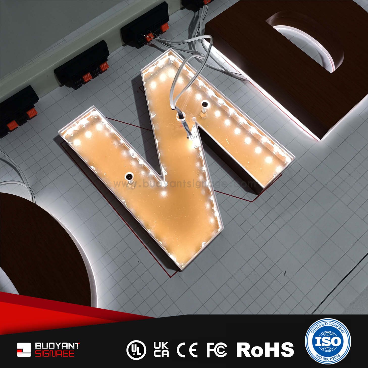 Professional Custom Minimalist Shape LED Backlit Signs for Space ...