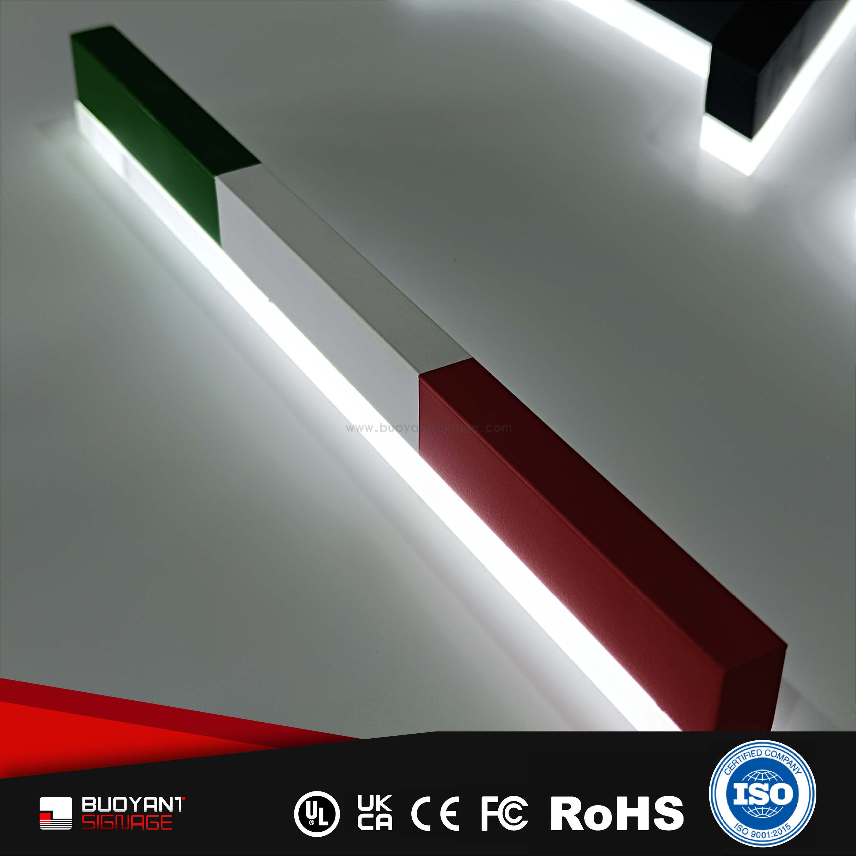 Professional Custom Brand Logo LED Backlit Signs with Backboard for ...