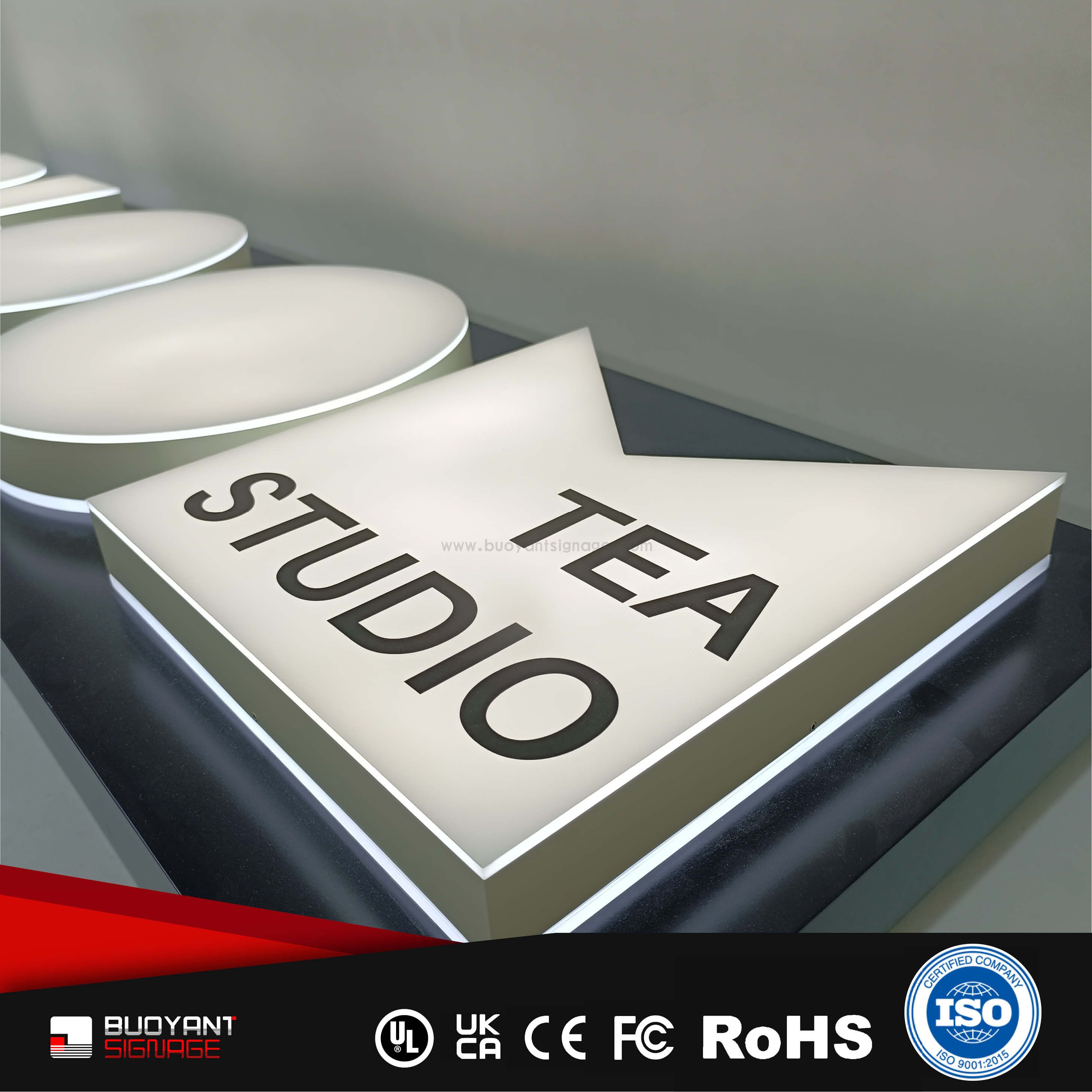 Professional Custom Front & Back Lit Signs with Backboard for ...