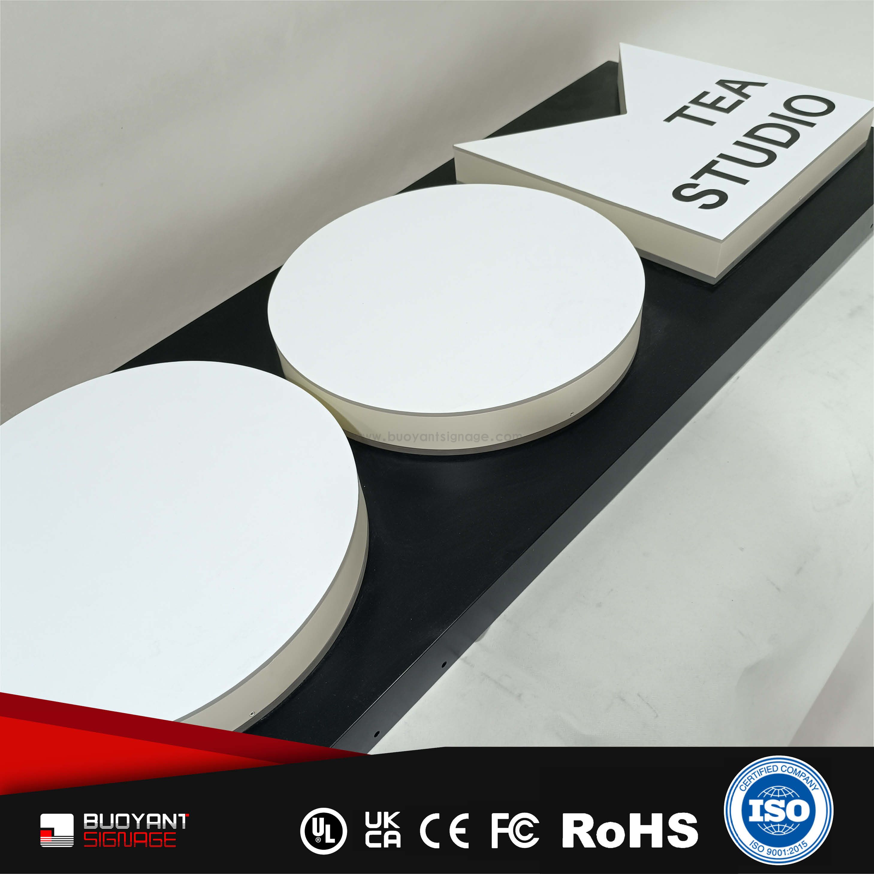 Professional Custom Front & Back Lit Signs with Backboard for ...