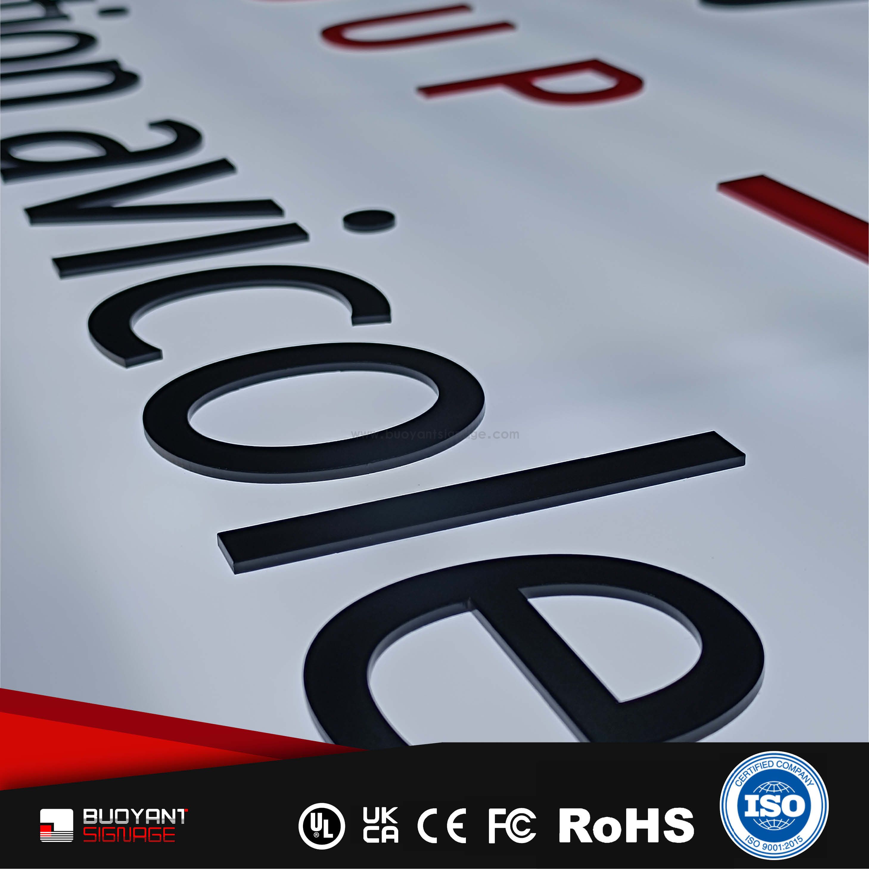 Professional Custom Brand Logo LED Face Trim Cap Signs for Commercial ...