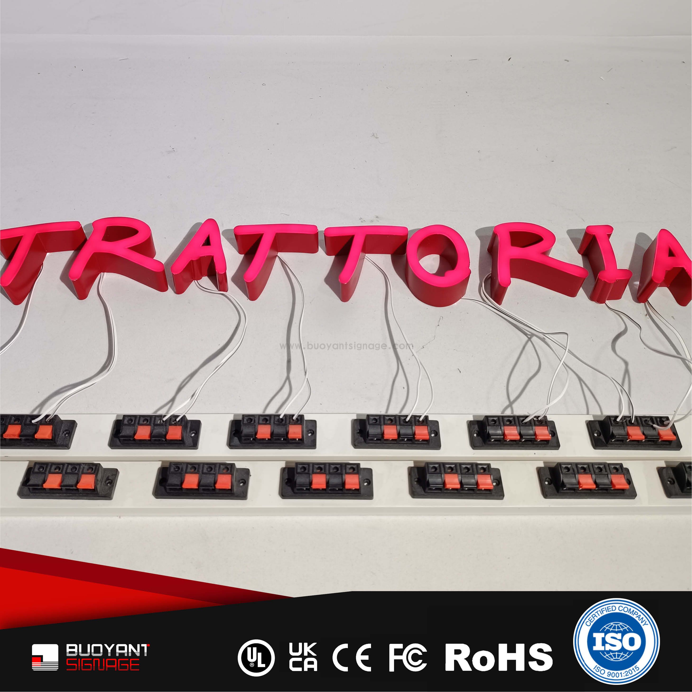 Professional Custom Brand Sign LED Rimless Frontlit Signs for ...