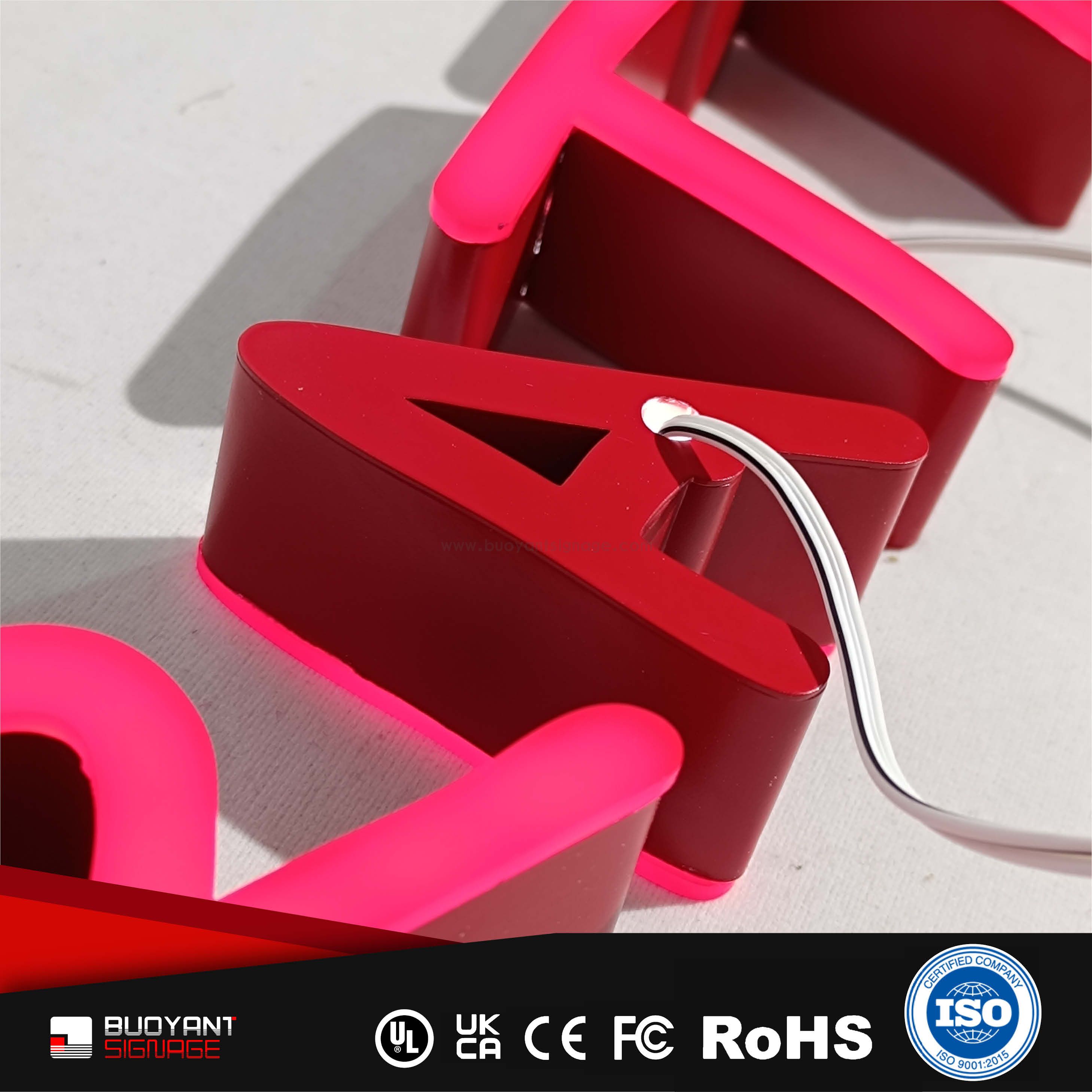 Professional Custom Brand Sign LED Rimless Frontlit Signs for ...