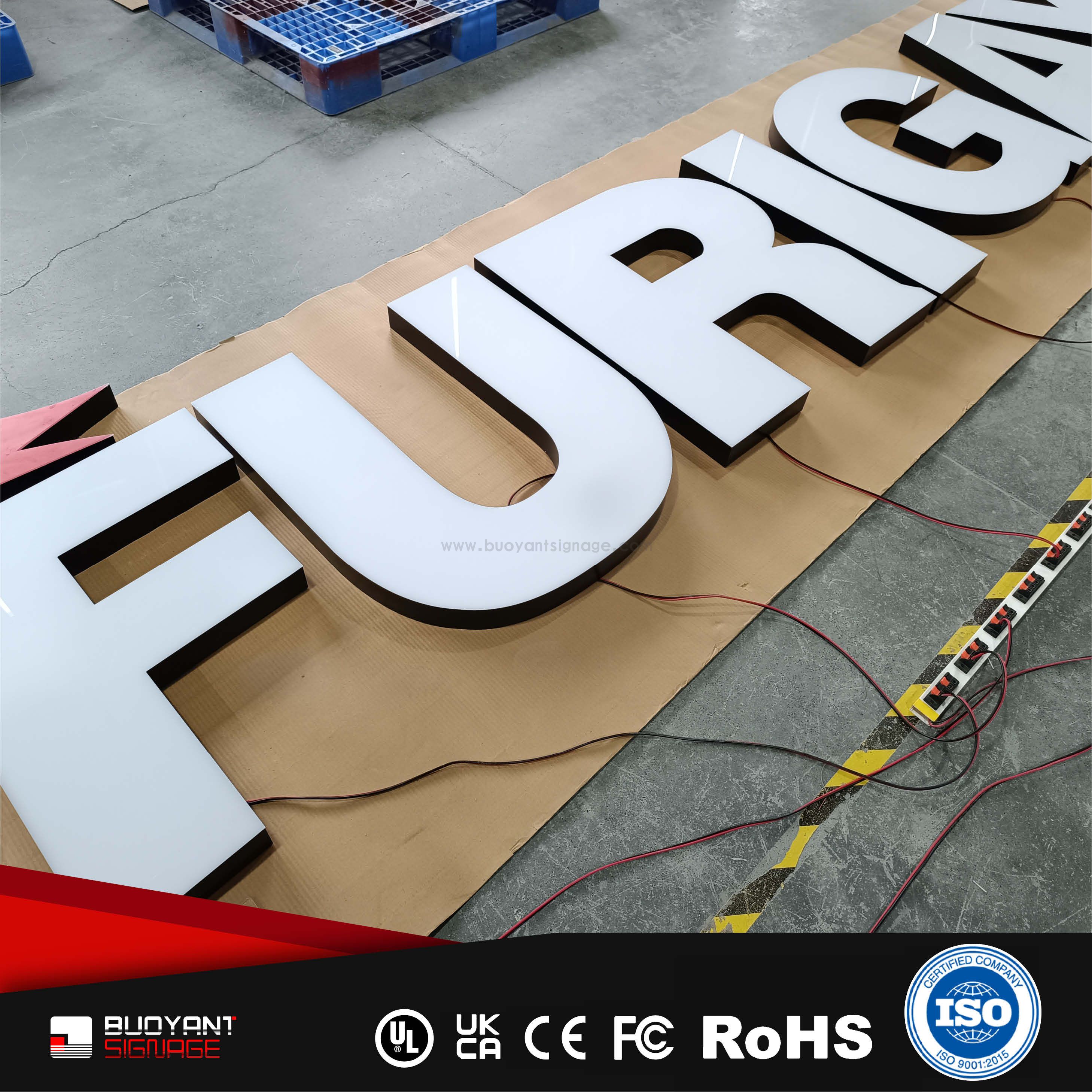 Professional Custom Creative-shaped LED Rimless Lit Signs for ...